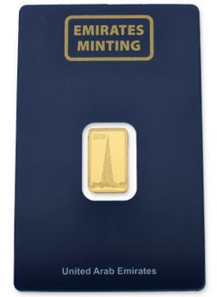 EMIRATES MINTING Emirates Minting 2.5 Grams Burj Khalifa Gold Bar 999.9 ...