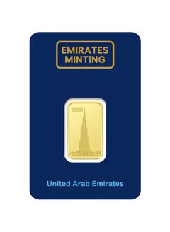 EMIRATES MINTING Emirates Minting 2.5 Grams Burj Khalifa Gold Bar 999.9 ...