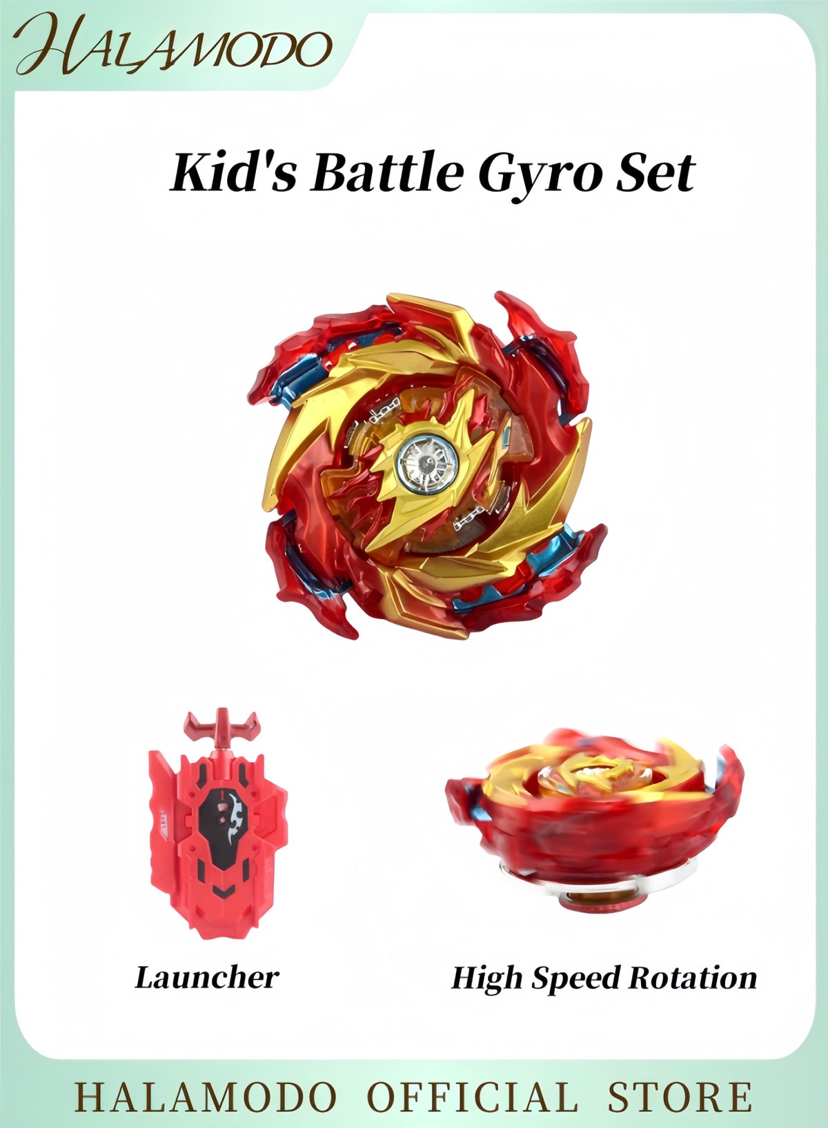 HALAMODO Kid's Battle Gyro Set Gaming Gyro Spinning Toy Battling Toys ...