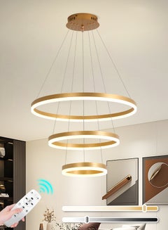 YATAI LIGHTING Modern Adjustable Height LED Chandelier with Remote ...