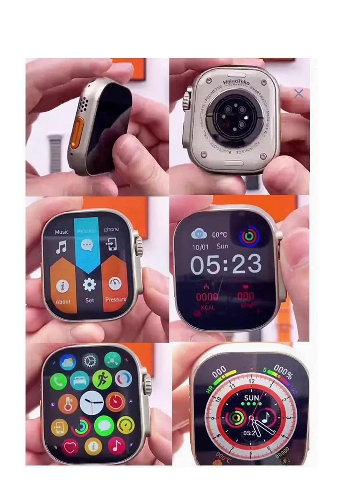 X-Inova MX10 Germany Smart Watch with 7 Fashion Watch Straps and Always ...