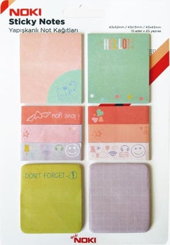 Noki Sticky Notes Mixed Size Printed Adhesive Note Paper KSA | Riyadh ...