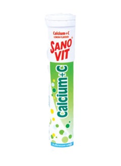 Sanovit Calcium + C - 20 Effervescent Tablets Lemon Flavour KSA ...