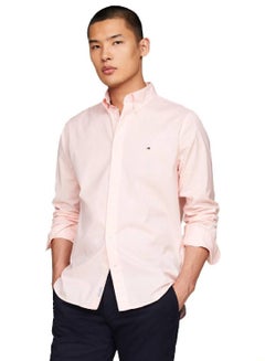 TOMMY HILFIGER Men's Th Flex Regular Fit Shirt - Pure cotton poplin ...