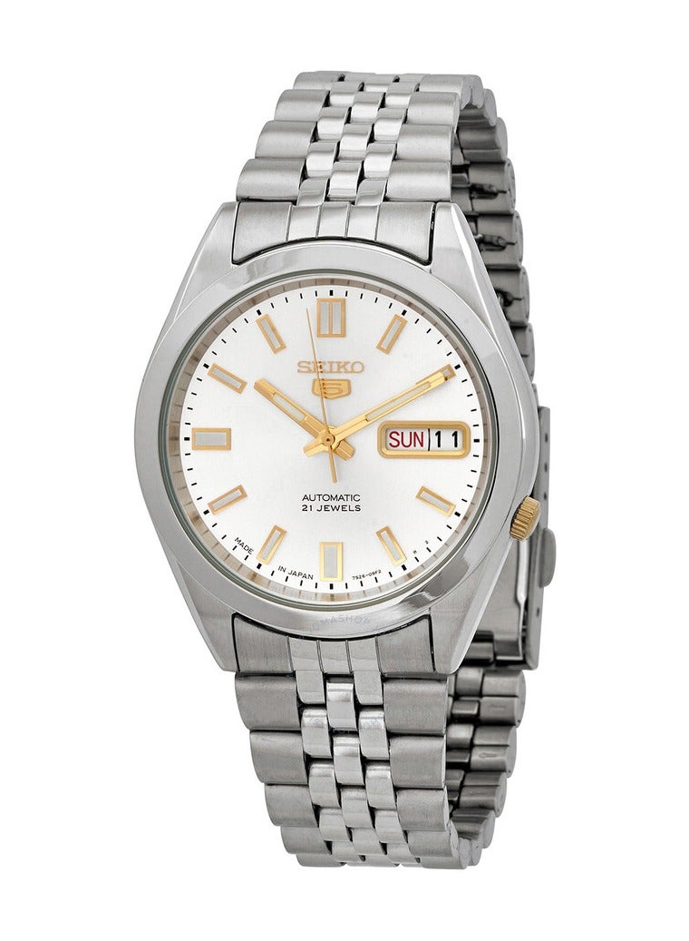 Seiko 5 Automatic White Dial Jubilee Chain Men's Watch | Best Price UAE ...