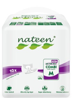 nateen Nateen Super Ultra Incontinence Adult Diapers,Medium,Waist Size ...
