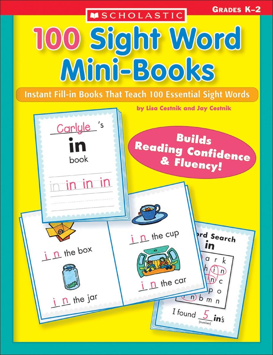 100 Sight Word Mini-Books: Instant Fill-in Mini-Books That Teach 100 ...