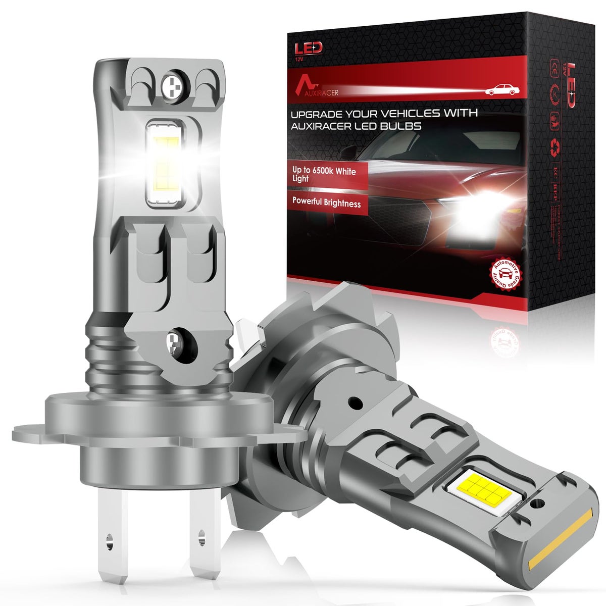 Generic AUXIRACER H7 LED bulb, CSP chip 6500K 600%, automotive H7 LED ...