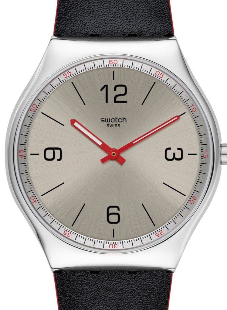 Swatch Unisex Skinmetal Quartz Movement Water Resistant Wrist Watch ...