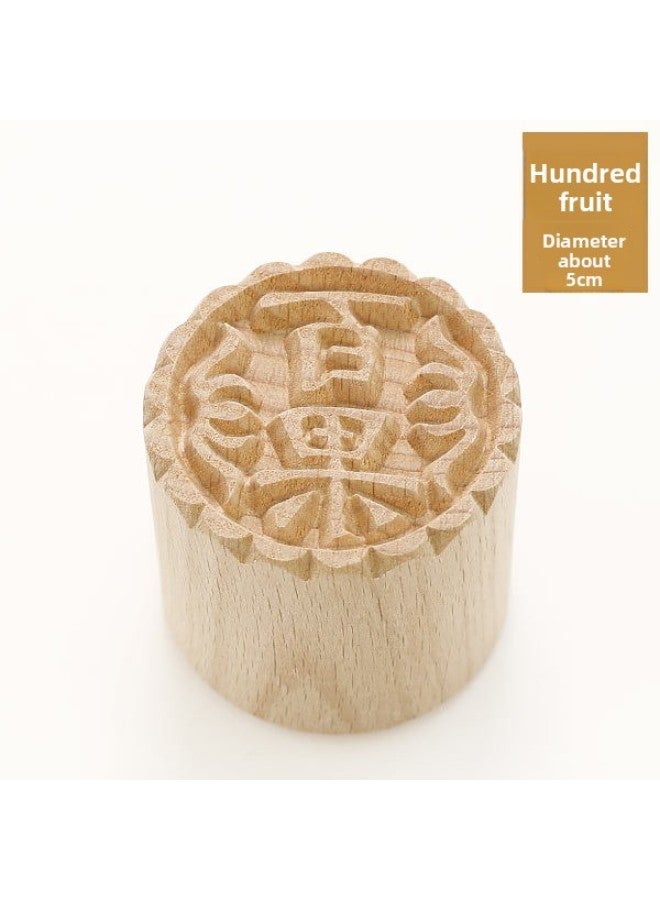 Generic Baking Wooden Seal Flower Cake Stamp Chinese-Style Pastry ...