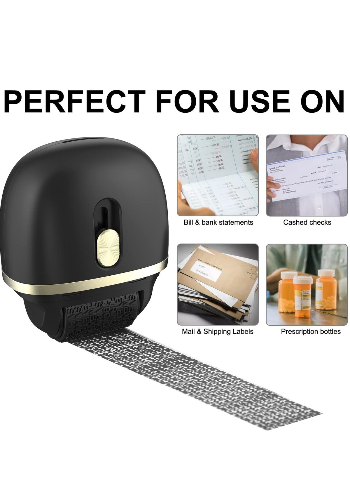 SYOSI Identity Protection Roller Stamps 1 Pack - Wide Identity Theft ...