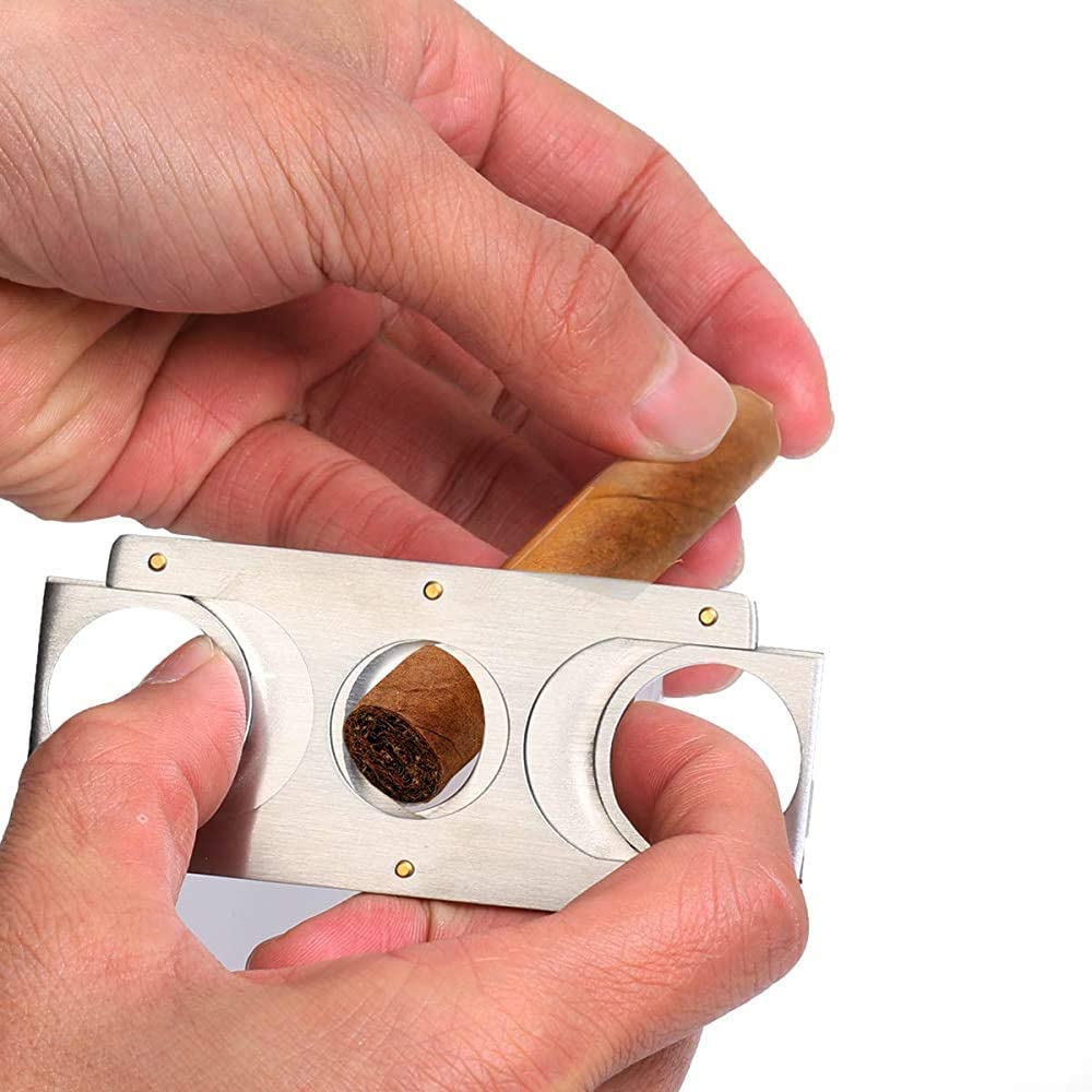 KANABEE KANABEE Cigar Cutter VCutGuillotine Cigar CutterLWTER Stainless ...