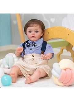 Generic 24 Inch 3-6 Month Real Baby Size Rooted Brown Hair Real Life ...