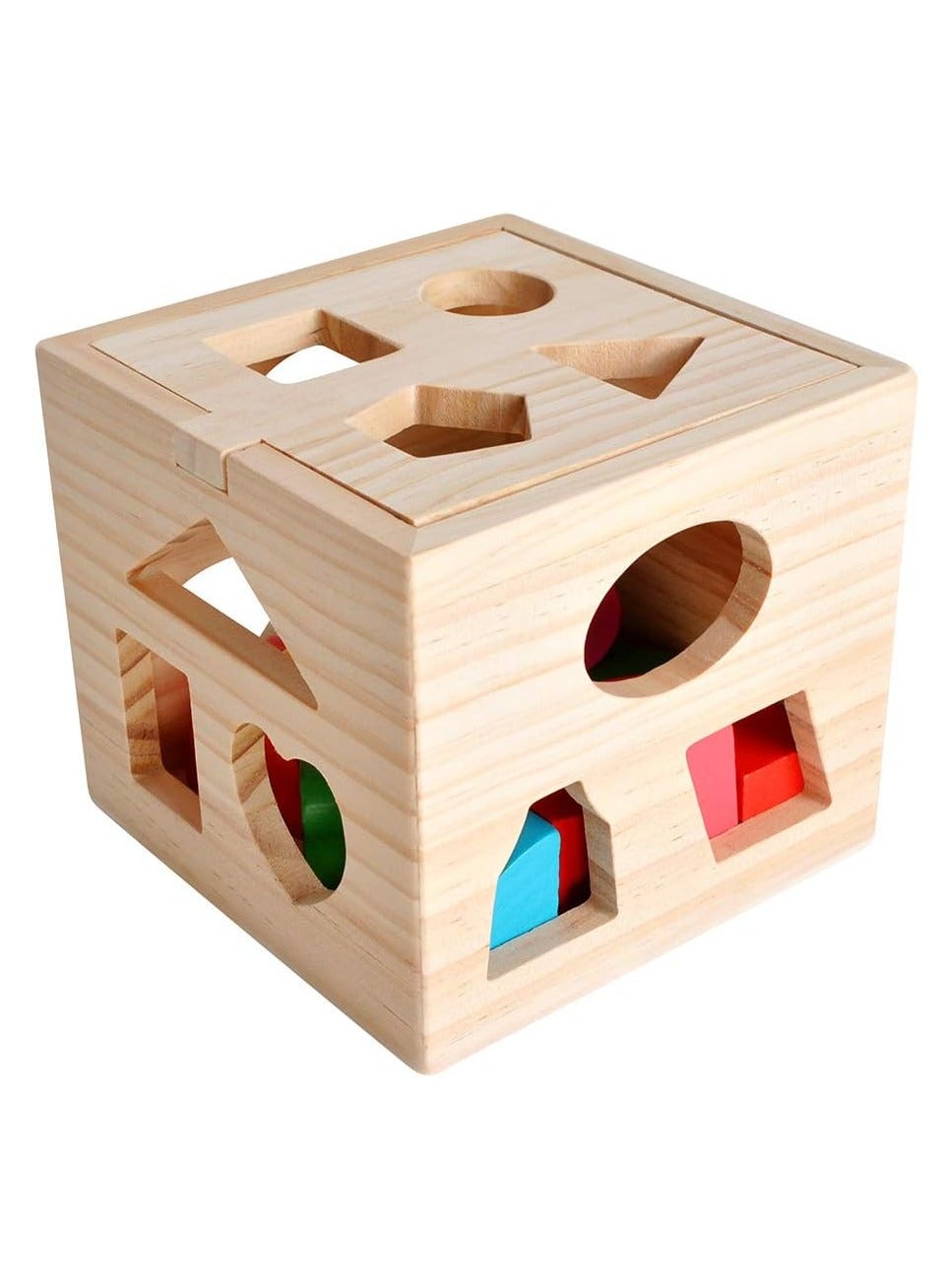 BLOOMING TIME Wooden Blocks Shape Sorter Set Multi Coloured | Best ...