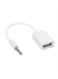 Ashata Audio Cable 3.5mm Male to USB Female, USB Female to Aux Jack ...