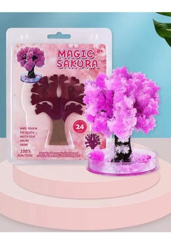 General Magic Crystal Growing Sakura Tree Novelty DIY Decorations ...