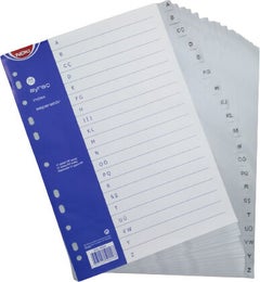 Noki Plastic Separator A to Z Alphabet Letter Separator Months A4 1 ...