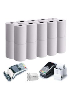 Libra 20 Rolls of 57x40 mm Thermal Paper Till Rolls, Cash Register ...