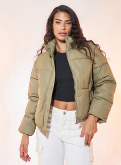 Styli Quilted Zip Up Puffer Coat | Best Price KSA | Riyadh, Jeddah