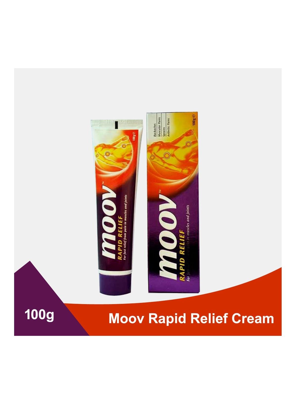 Moov Rapid Pain Relief Cream - 100g | Best Price UAE | Dubai, Abu Dhabi