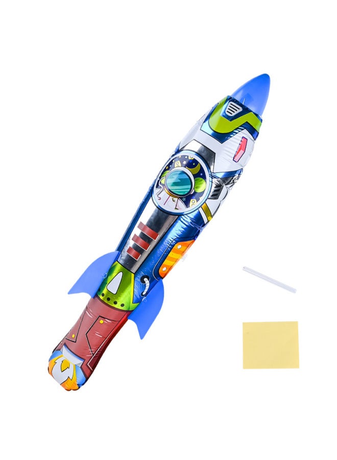 Generic Children Inflatable Catapult Rocket Hand Throw Rocket Launcher ...