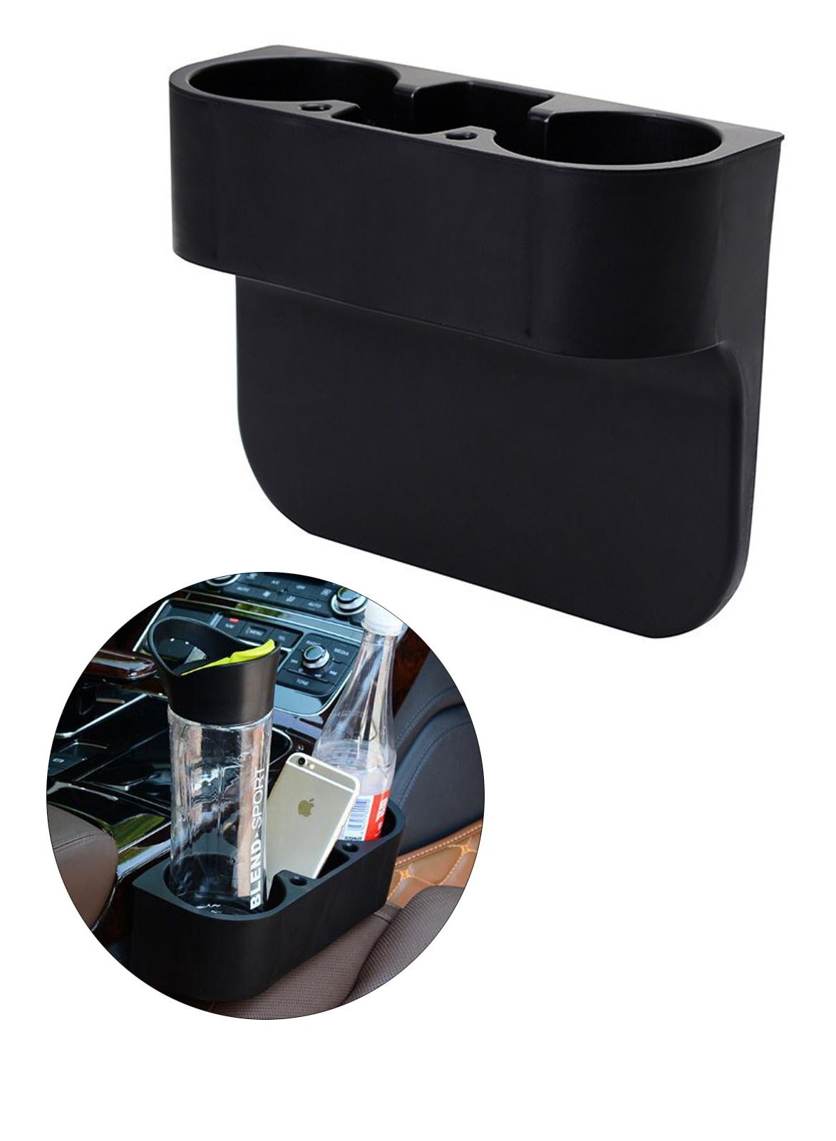 Generic Car Cup Holder Seat Wedge Cup Holder Auto Front Seat Organizer ...