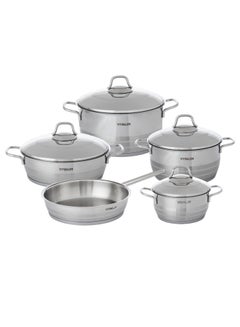 VIVALDI 9 pieces Stainless Steel Cookware Set 18/10 | Best Price KSA ...