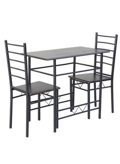 AFT Aft Wooden Steel Metal Dining Table Chairs Set Modern Dining Room ...