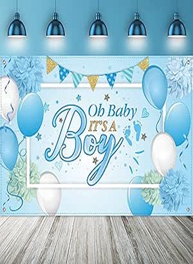 Generic Baby Shower Party Backdrop Decorations Oh Baby It's A Boy Baby ...