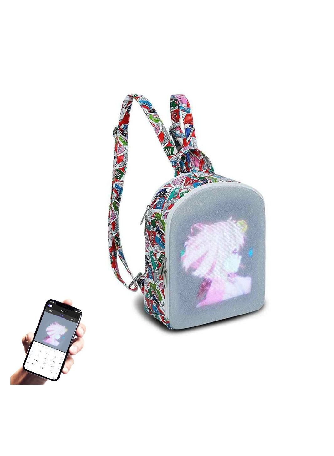 general Fashion LED Bag with Display screen Waterproof School Backpack ...