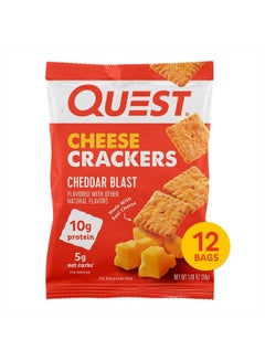 QUEST NUTRITION Cheese Crackers, Cheddar Blast, High Protein, Low Carb ...
