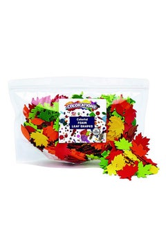 Colorations Colorful Foam Leaves, 500 Pieces, Assorted Colors & Sizes ...