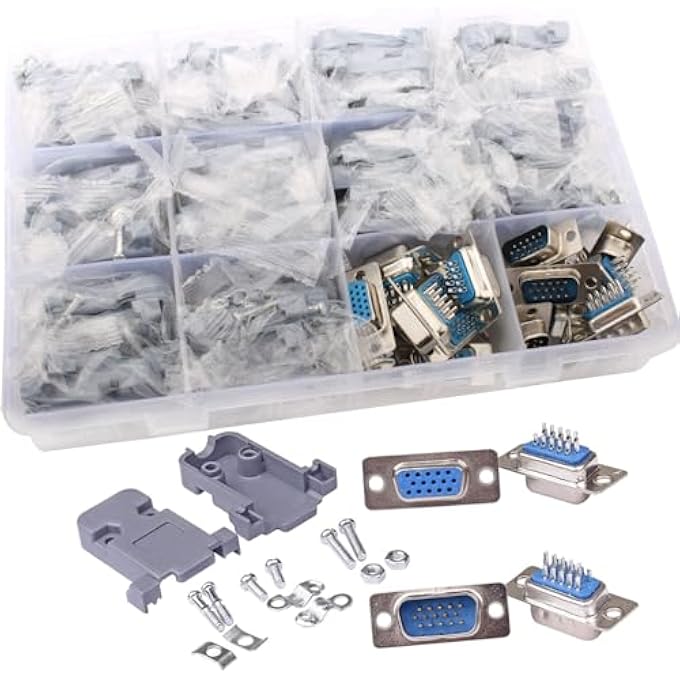 rayihni 20 PIECES VGA CONNECTOR, VGA SOLDER CONNECTOR, RS232 D-SUB ...