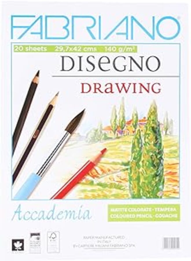 FABRIANO Fabriano Colored Art Sketchbook, A3-20 Sheets | Best Price Egypt | Cairo, Giza
