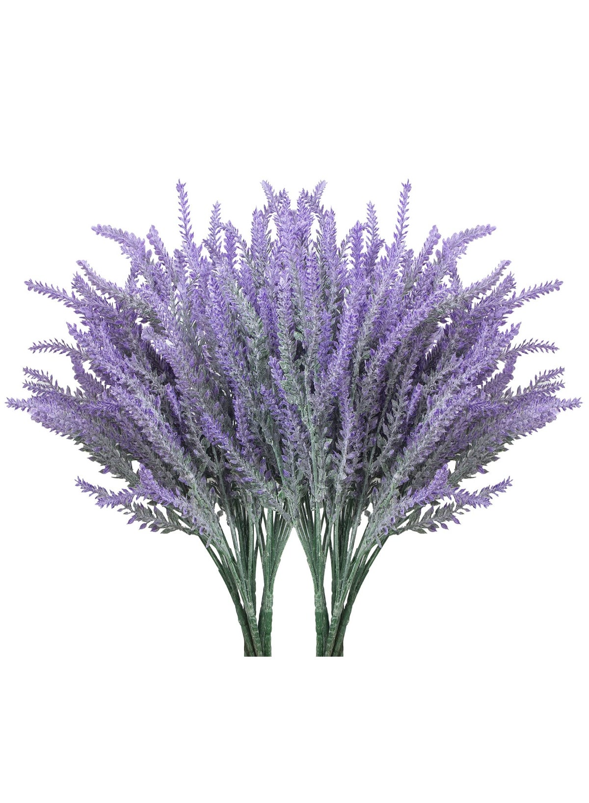 MYONE 4pcs Artificial Flowers Lavender Purple Bundle Fake Plants ...