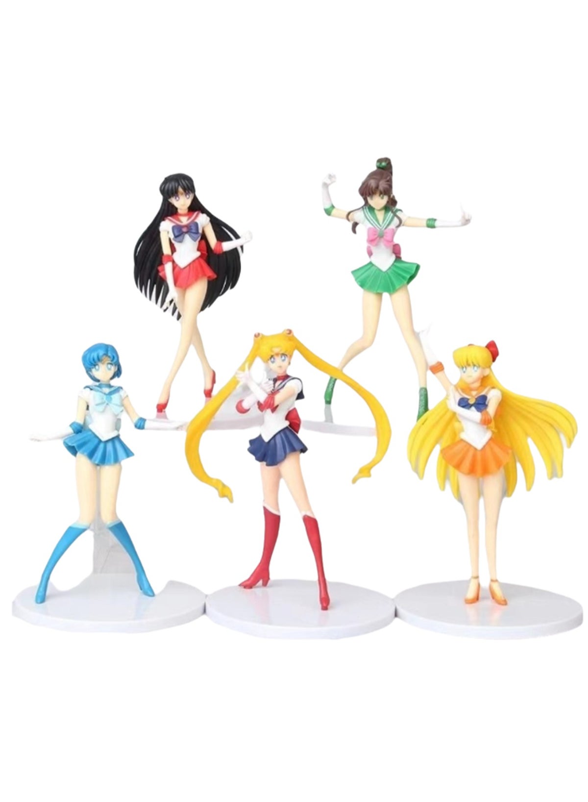 Generic 18CM 5-Piece Set Of Standing Anime Sailor Moon Series Figures ...
