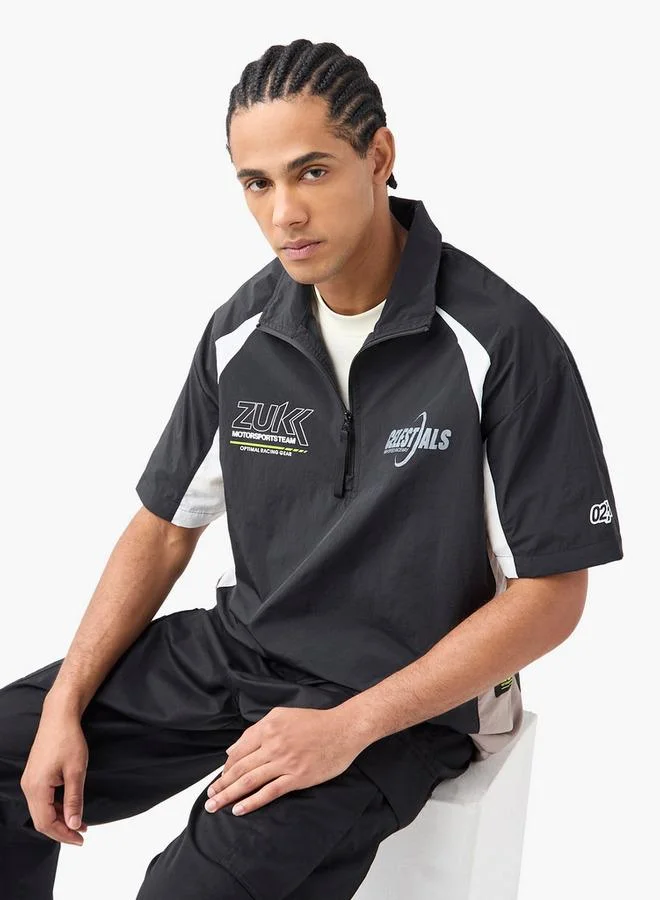 SP Characters Graphic Print Collared T-shirt with Short Sleeves for Men ...