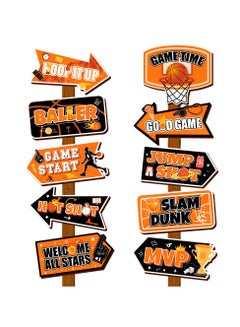 FRUITFUL PARTY Basketball Party Sign, 20 Pcs Welcome Sign for ...