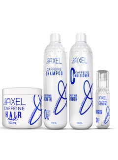 Axel Hair Care Set with Natural Caffeine - Shampoo 500ml + Conditioner ...