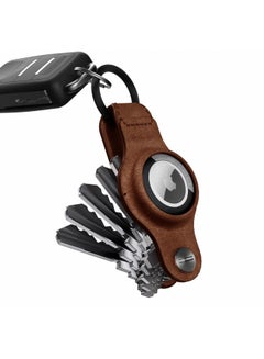 KeySmart KeySmart Leather AirTag Key Holder, Compatible Apple AirTag ...