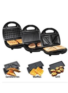 Generic Multi-Snack Maker 3-in-1 - Non-Stick Detachable Cooking Plate ...