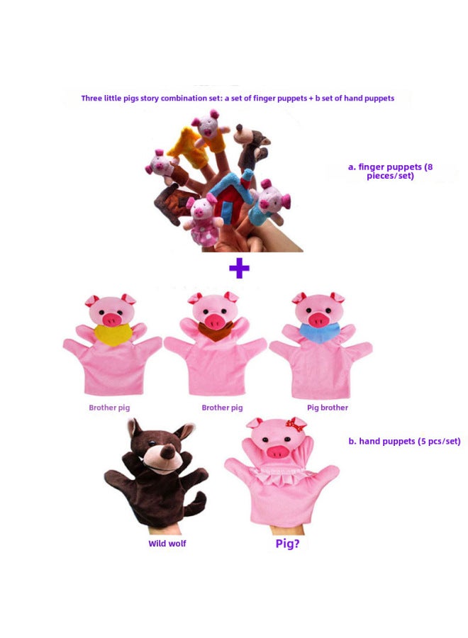 Generic World Fairy Tales Three Little Pigs Story Puppets Bilingual ...