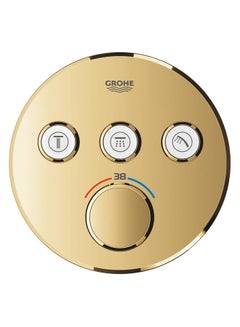 Grohe Round Concealed Mixer Grohtherm Smartcontrol Glossy Gold Grohe ...
