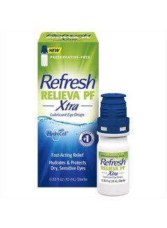 REFRESH RELIEVA Xtra Preservative-Free Tears Lubricant Eye Drops, 0.33 ...