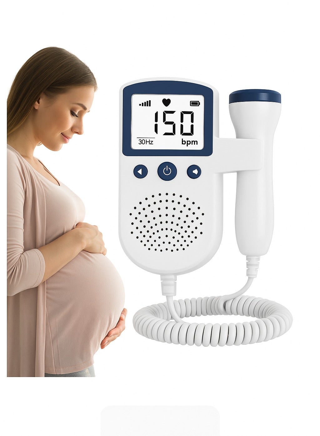 Edots Ultrasound Doppler Fetal Heart Rate Monitor – Digital Display ...