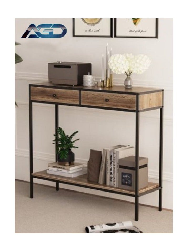 AGD Coffee Table For Living Room Console Table with Drawers Wooden ...