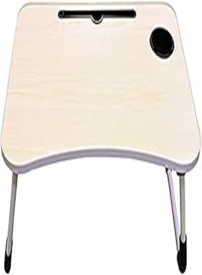 OR Detachable Folding Table On Bed Office Table Wood Laptop Desk-begie ...