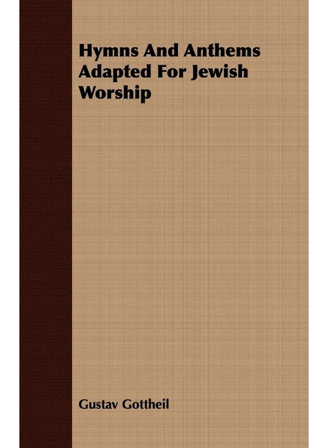Hymns And Anthems Adapted For Jewish Worship | Best Price UAE | Dubai ...