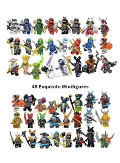 Generic 48 Pieces Ninjago First Generation Small Particle Assembly Mini ...