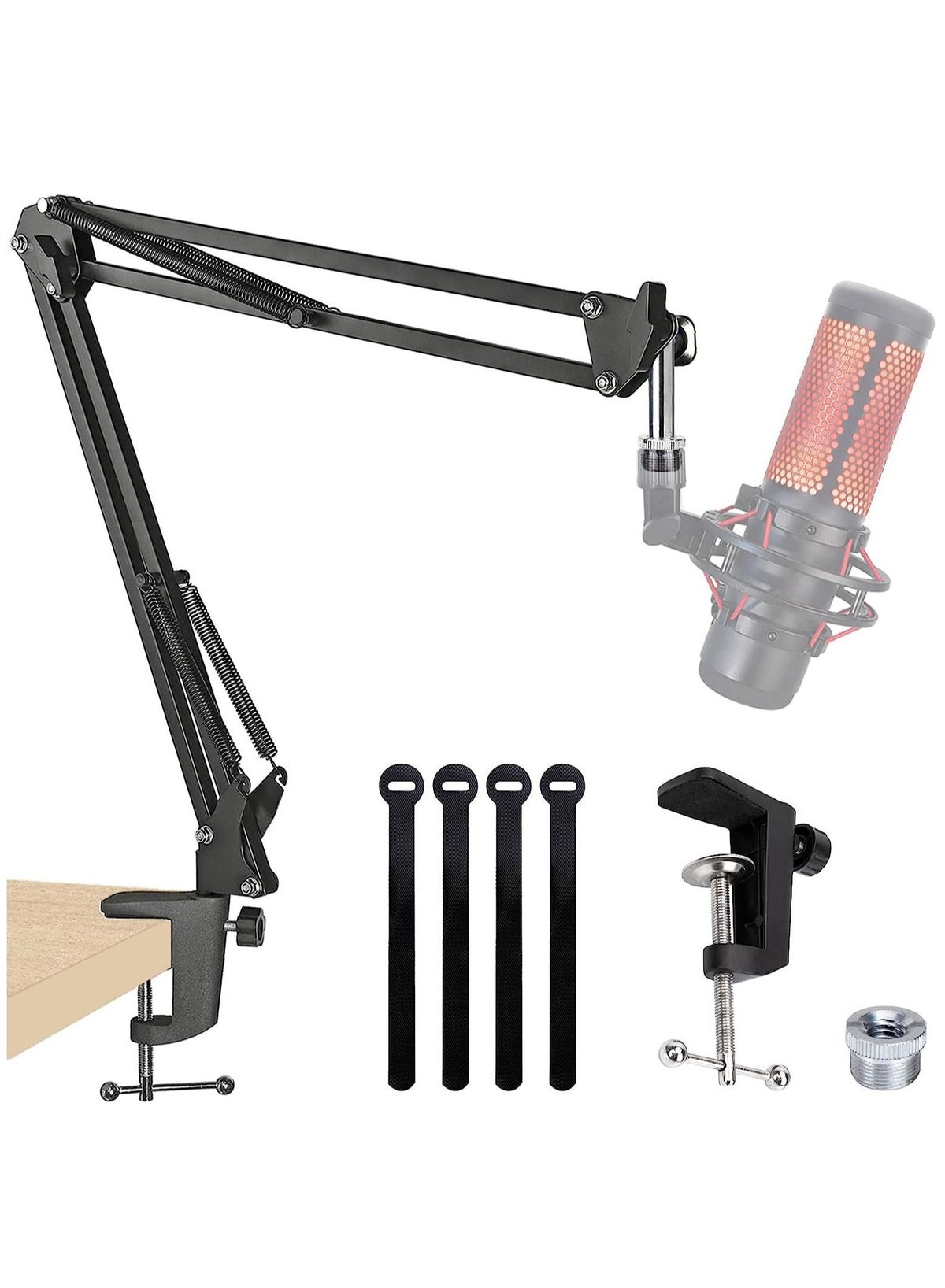 Arabest Boom Arm Mic Stand, Adjustable Suspension Boom Scissor Arm ...